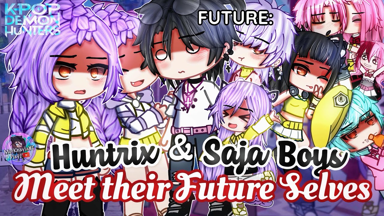 HUNTRIX & SAJA Boys Meet Their Future Selves | KPOP Demon Hunters ...