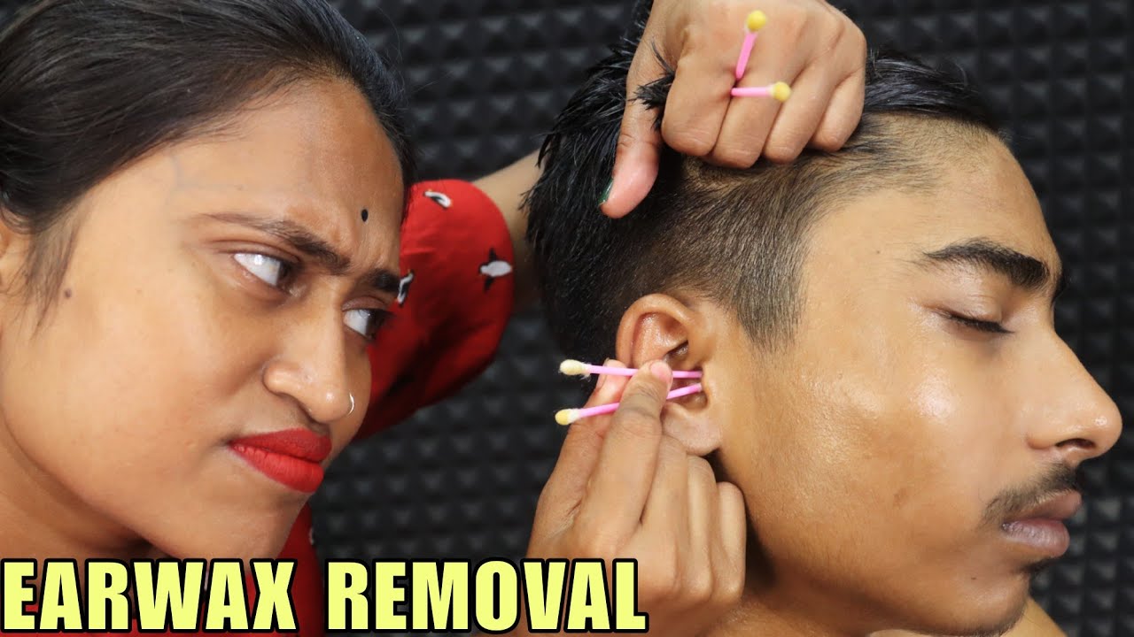 Satisfying Earwax Removal with Earbuds | Ear Cracking & Ear Massage ...