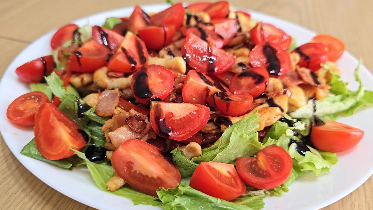 LEGENDARY Flaming Salad! Fast Easy Recipe! Rich Hearty Meal! - YouTube