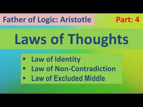 Laws of Thoughts | Aristotle | Identity | Non-contradiction |Excluded Middle | Philosophy ...