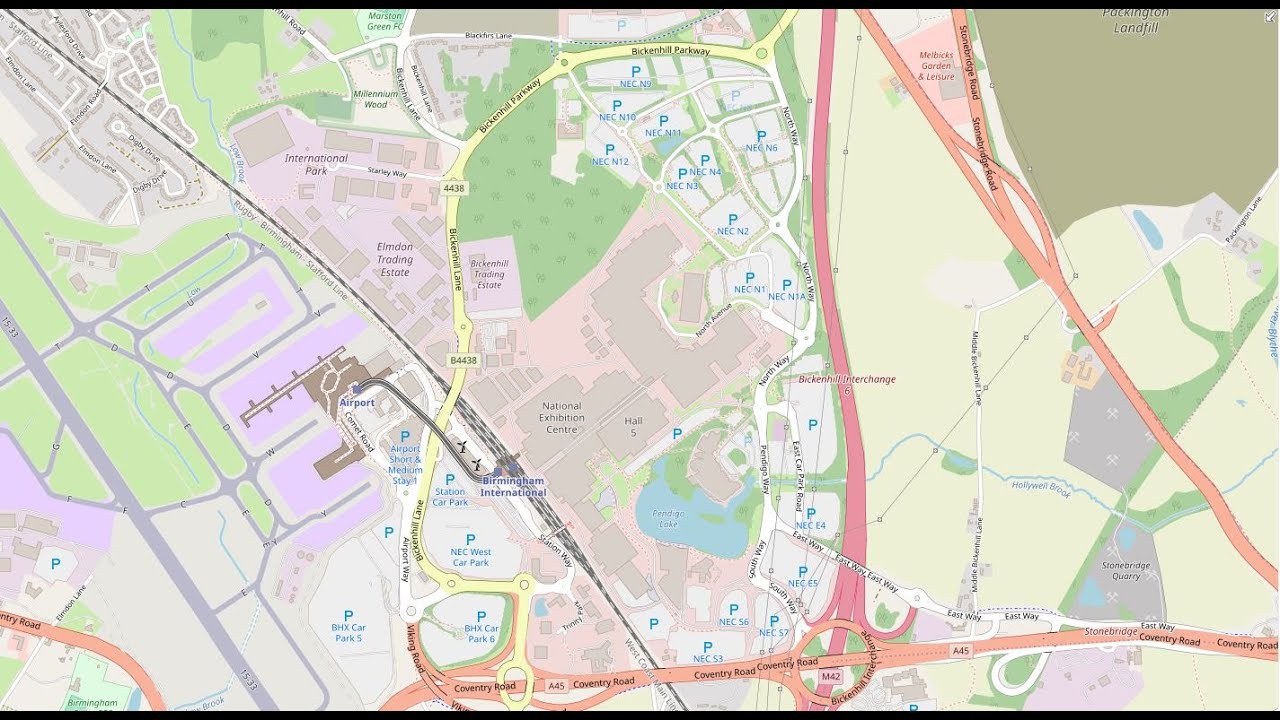 Birmingham International Rail to NEC Parking - YouTube