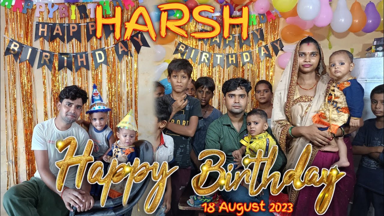 Happy Birthday To You Harsh | Birthday party 🥳🎉 #happybirthday # ...