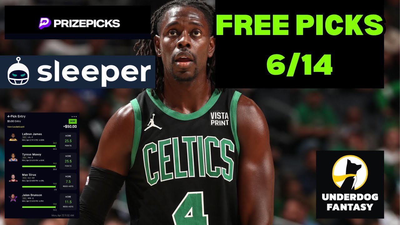 NBA Player Props Prize Picks Sleeper Fantasy Underdog DFS Free Picks 6 ...