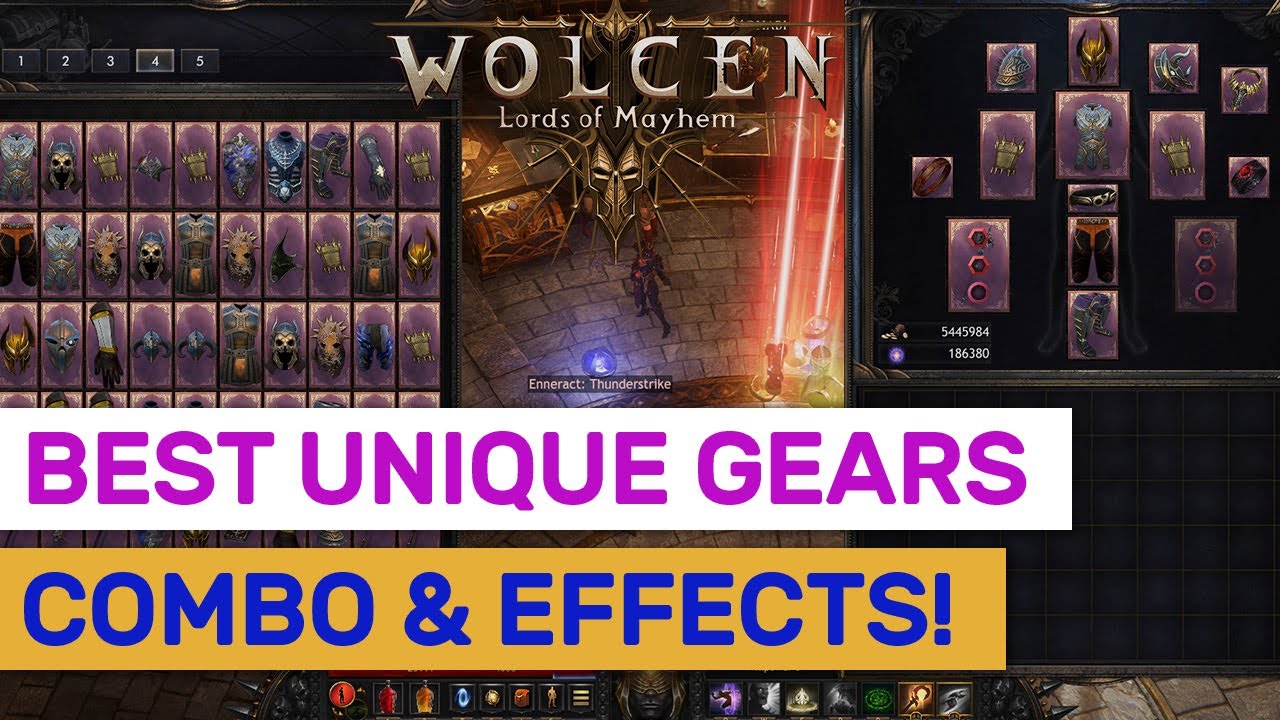 Wolcen - BEST Unique Gears! Their Combo & Special Effects! - YouTube