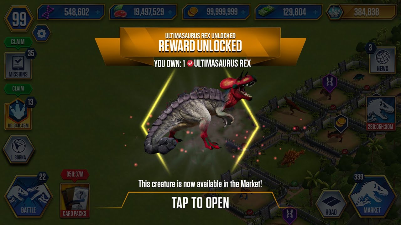 ULTIMASAURUS in JURASSIC WORLD THE GAME SOON??!?! - YouTube