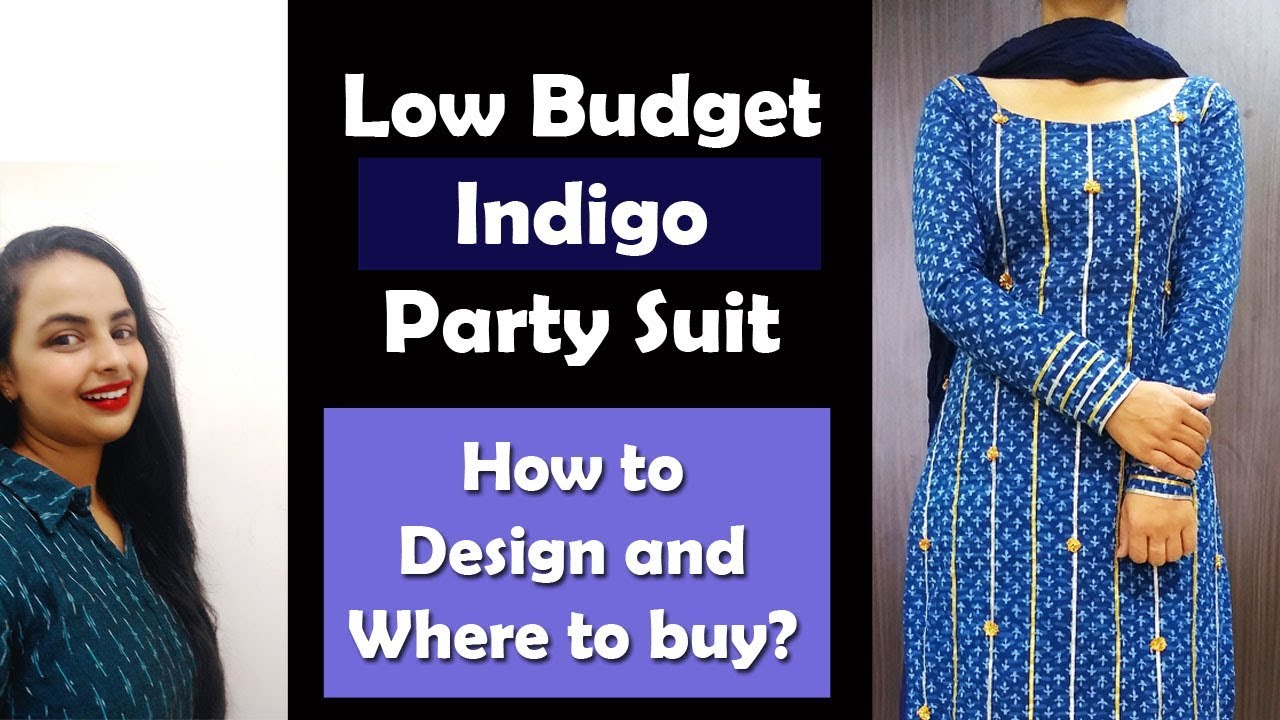 Indigo Fabrics| Where to buy and how to convert it into a Party Wear ...