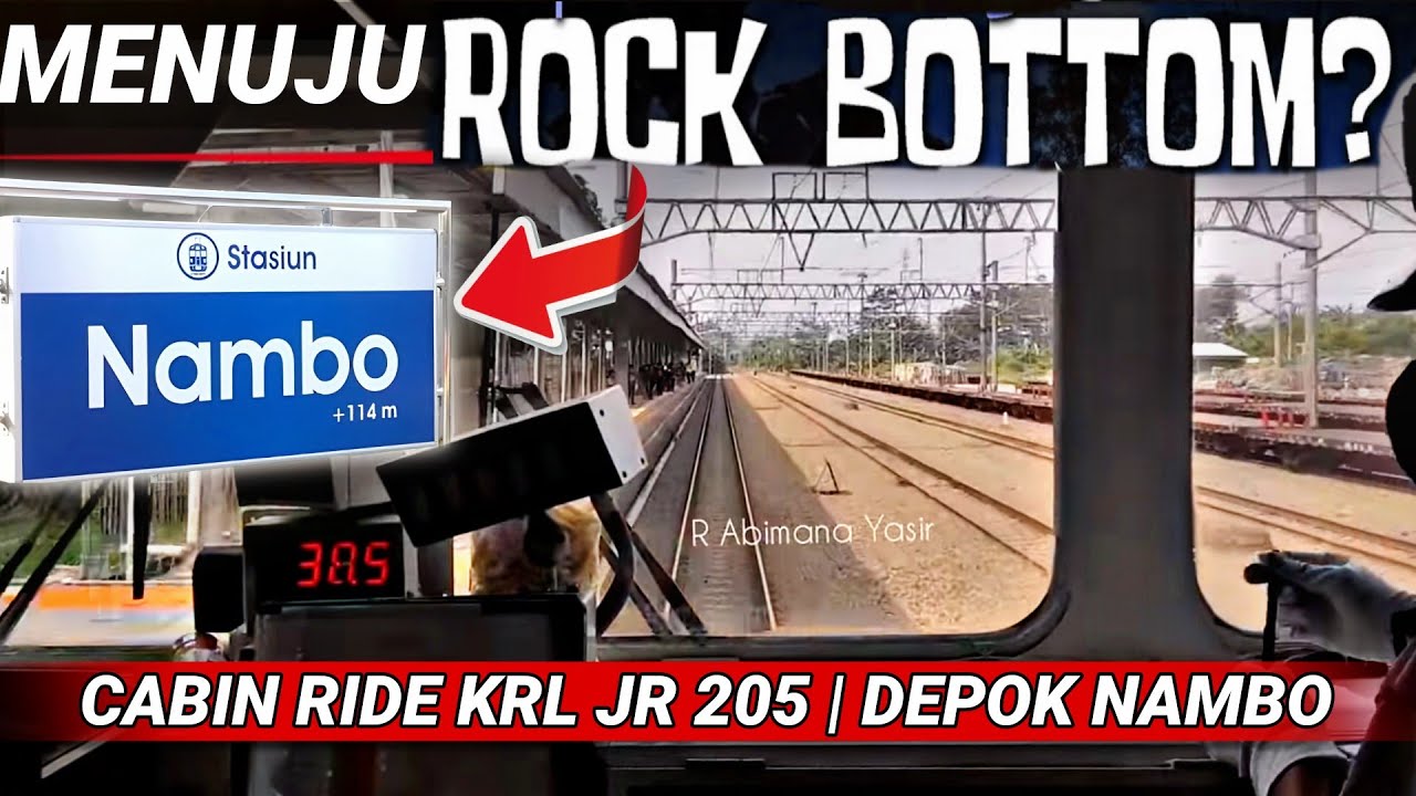 PERJALANAN KE stasiun UJUNG NAMBO | CABIN RIDE KRL INDONESIA JR 205 ...