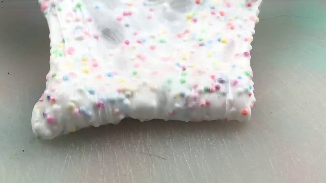 ~ASMR~ rainbow floam beed slime - YouTube
