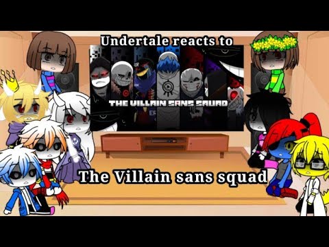 Undertale reacts to the villain sans squad neo opening - YouTube