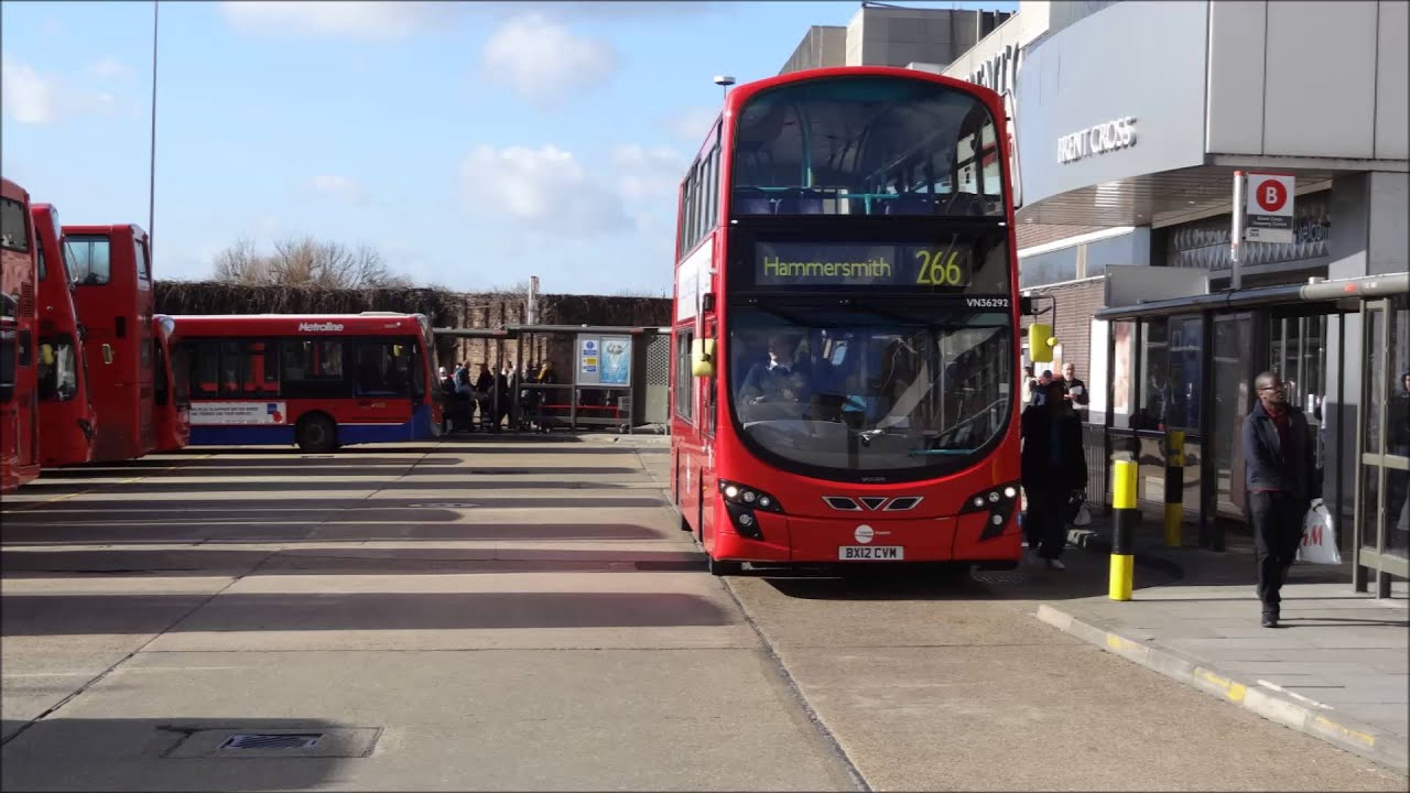 Buses at Brent Cross Bus Station - YouTube