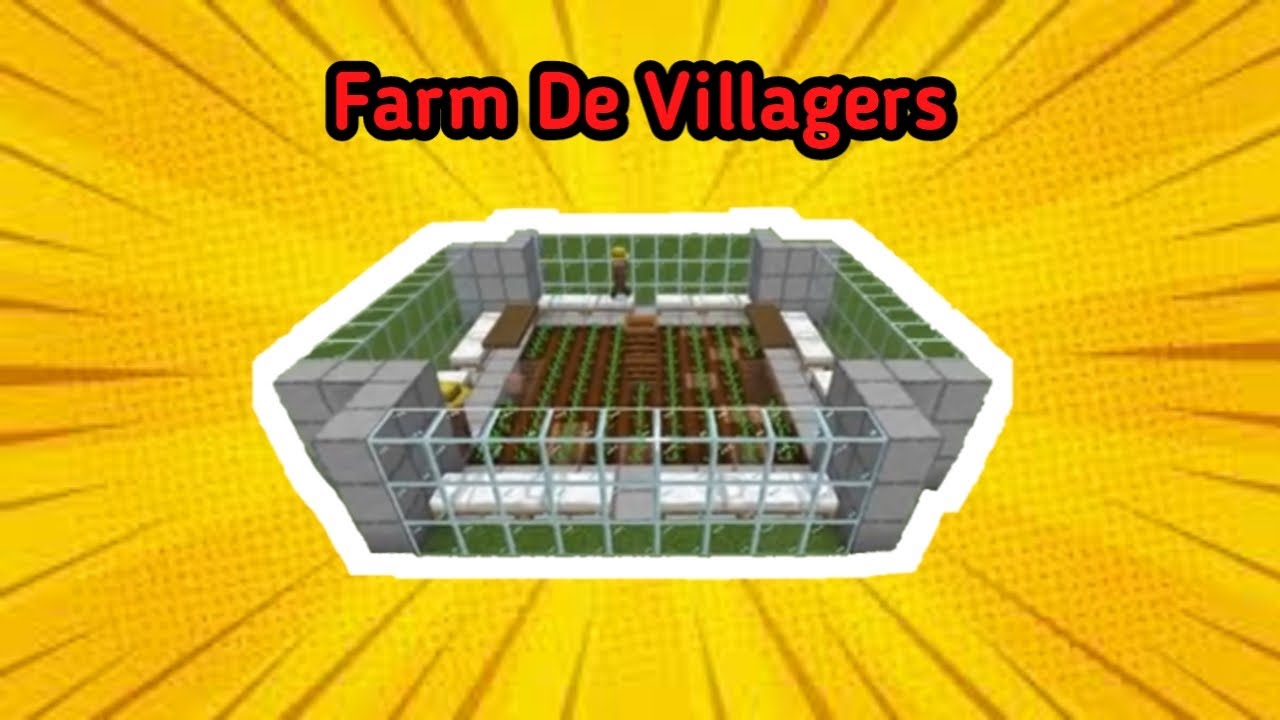 Como fazer uma farm de villager [Minecraft bedrock] - YouTube