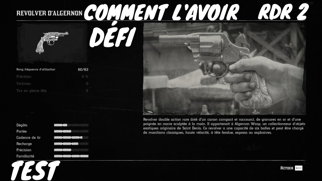 Le Revolver D'algernon (Localisation) Red Dead Redemption 2 - YouTube