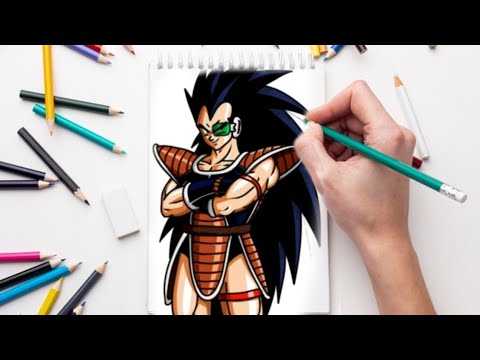 HOW TO DRAW step by Step Raditz DRAGON BALL - YouTube