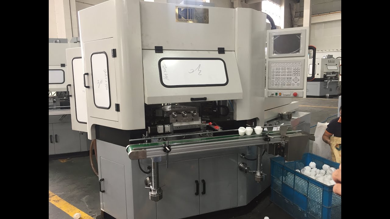 injection blowing machine - YouTube