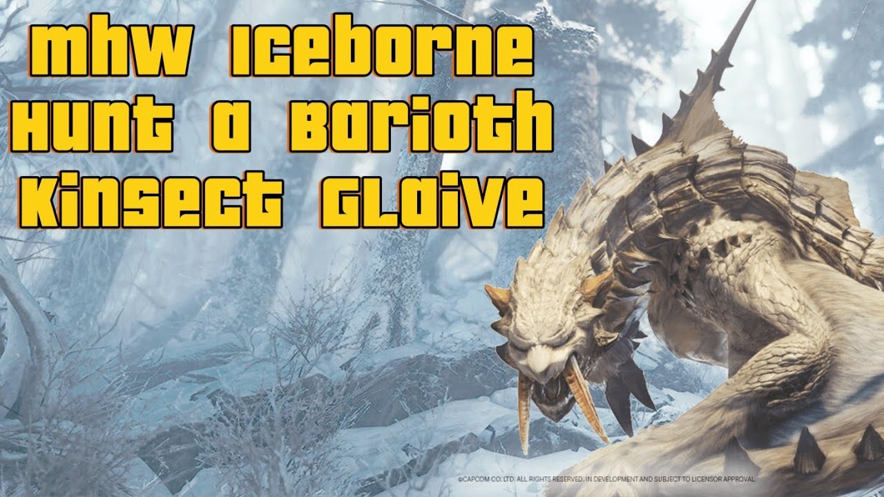 Monster Hunter World: Iceborne_Cz Hunt a Barioth. Kinsect Glaive - YouTube