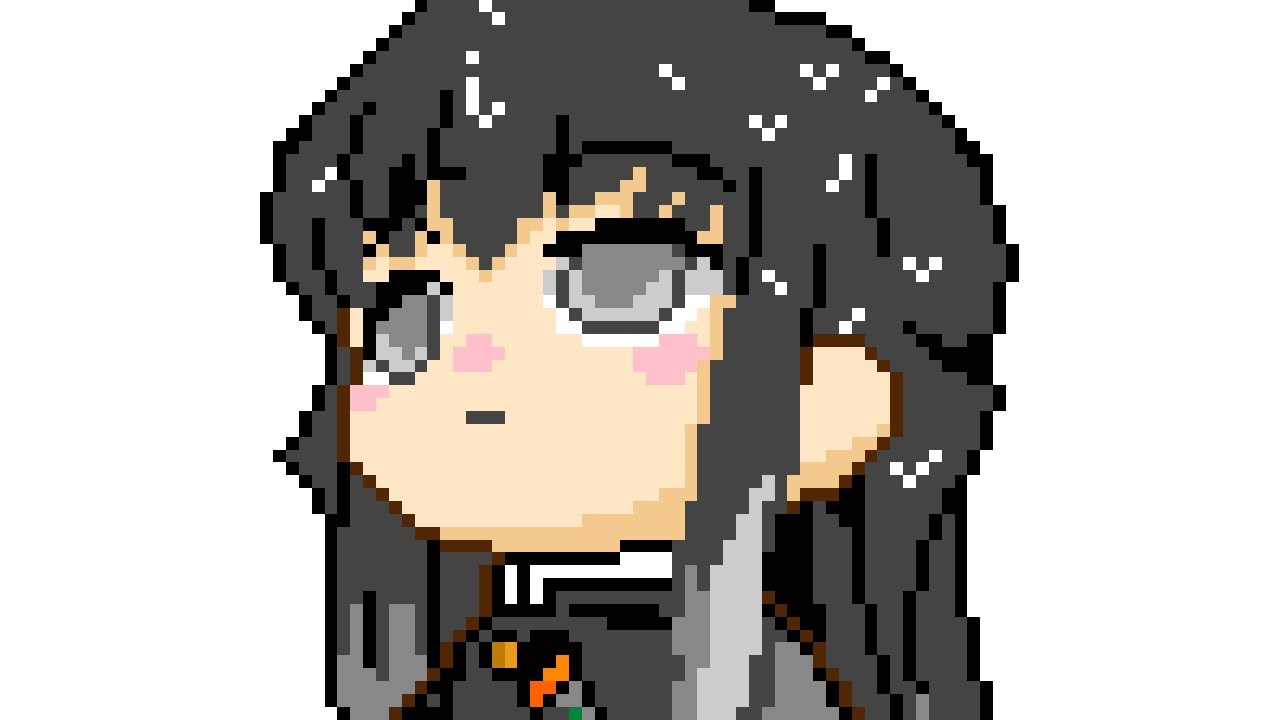 Muichiro Tokito Pixel Art Timelapse - YouTube