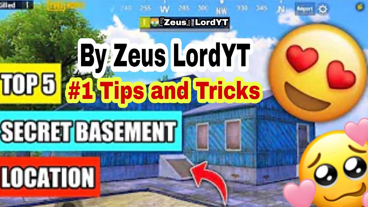 Top-5 Secret Basement Location In Erangel-2.0 || By Zeus LordYT Gaming ...