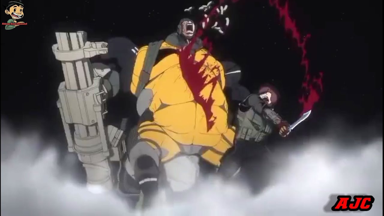 Spriggan vs fatman /netflix/スプリガン - YouTube