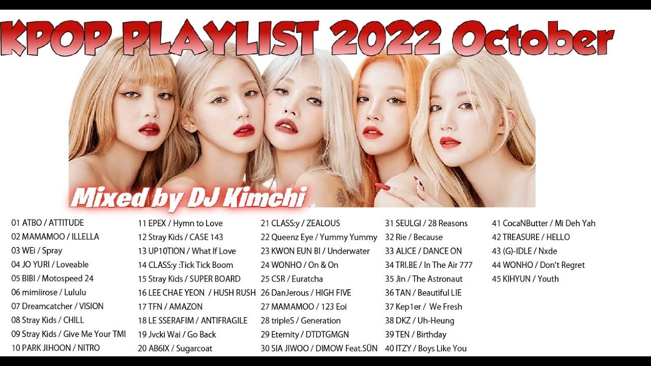 KPOP PLAYLIST 2022 October NEW SONGS(Short Ver.-Drop mix) VDJ-Mix by DJ ...