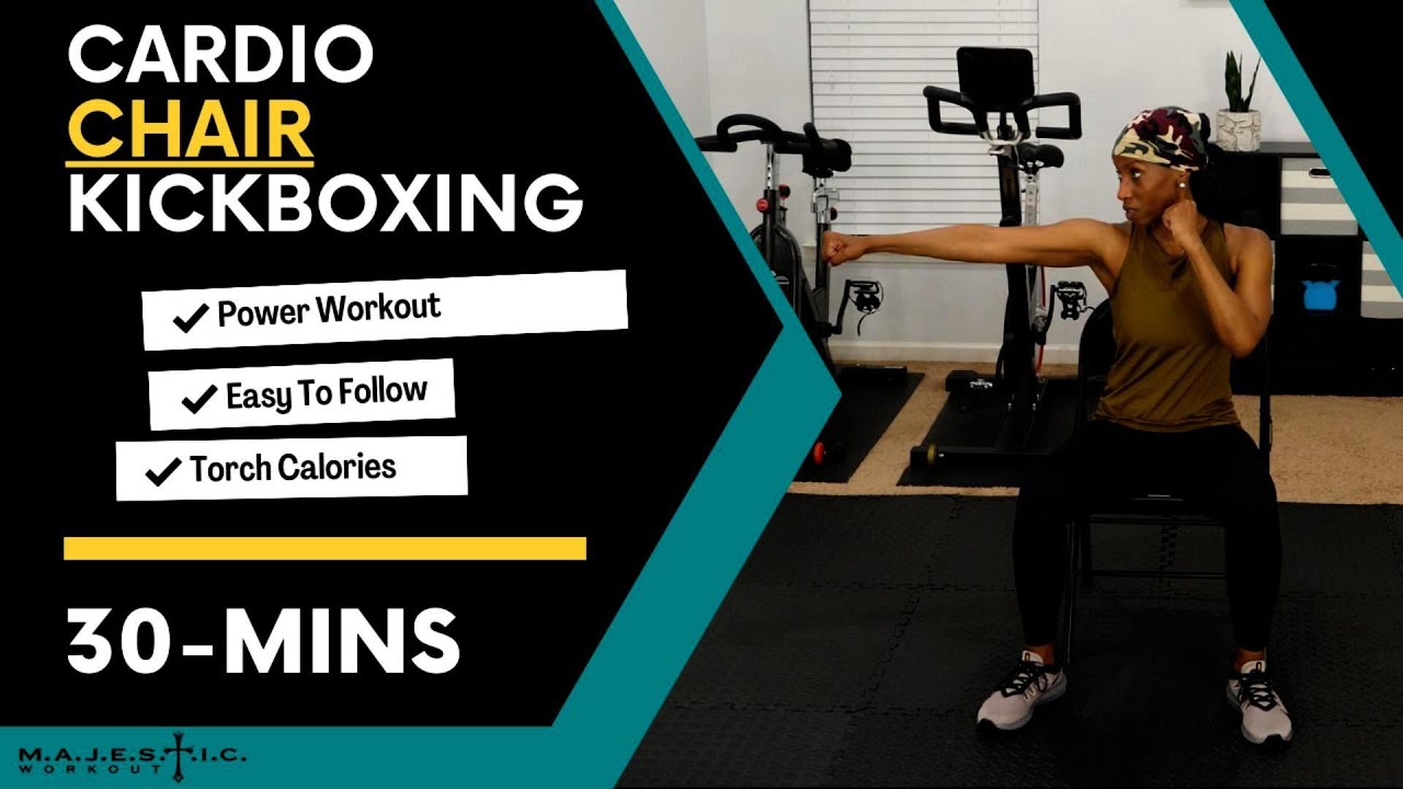 Chair Workout | Cardio Kickboxing | Senior Fitness | Fat Burn & Weight ...