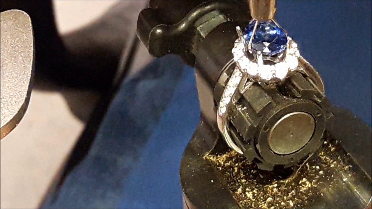 How to Mount a Stone on a Diamond Ring Quick Tutorial [Time Lapse Video ...