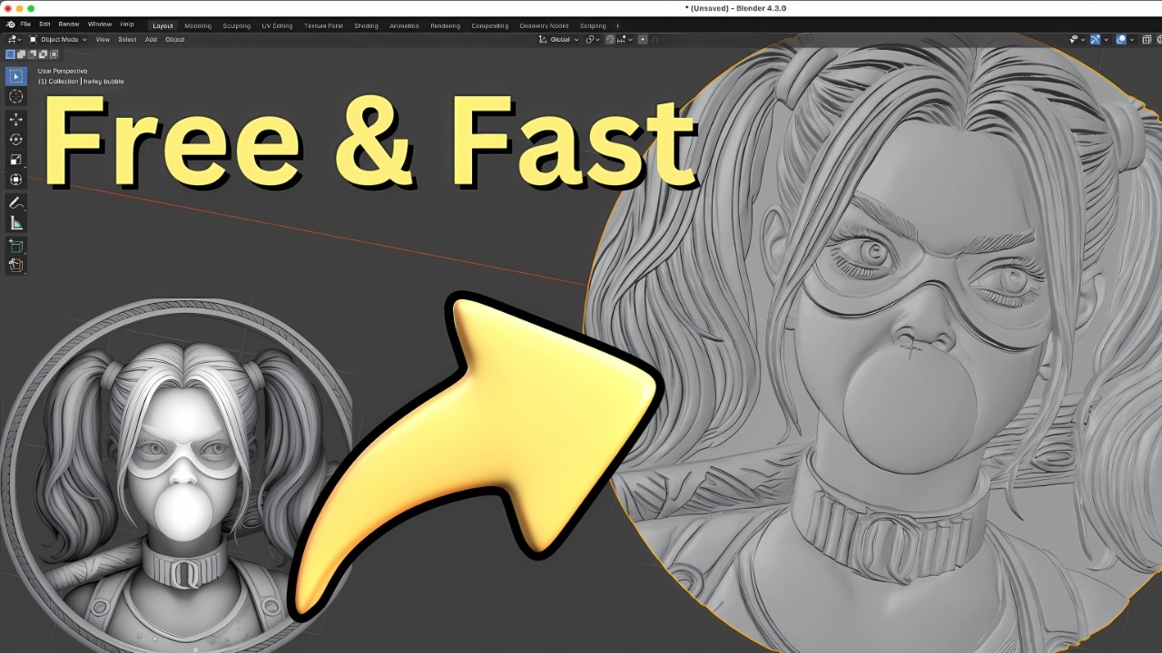 How To Convert An Image To .STL File For 3D Printing CNC etc - YouTube
