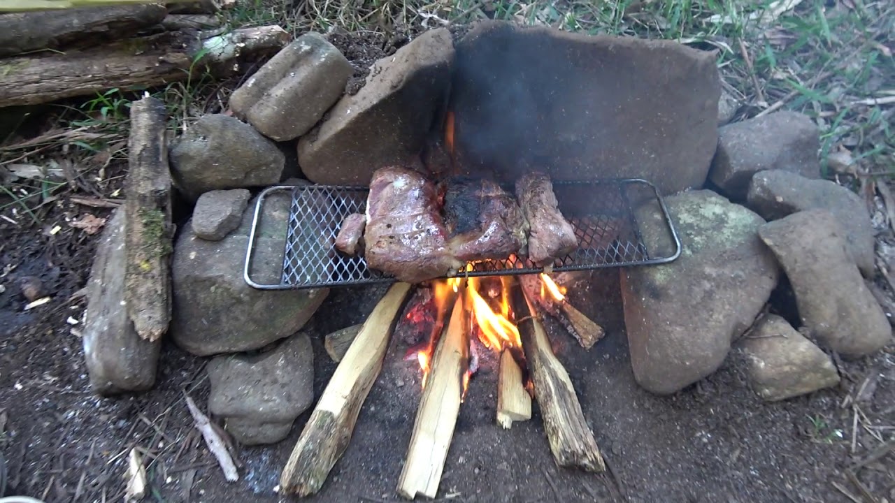 Bush Camping & Cooking, Tripod Drying Rack - YouTube
