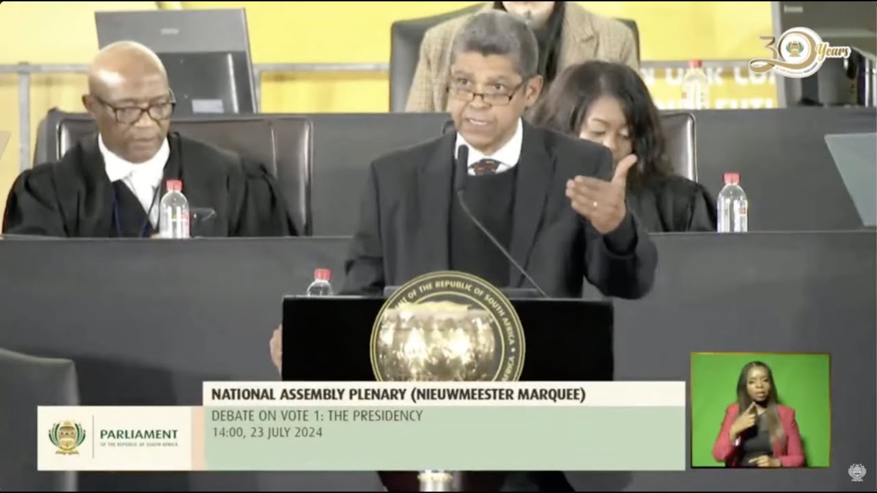 ACDP MP, Wayne Thring: Budget Vote 1: Presidency - YouTube