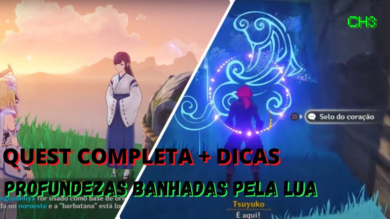 COMO FAZER A QUEST PROFUNDEZAS BANHADAS PELA LUA - GENSHIN IMPACT - YouTube