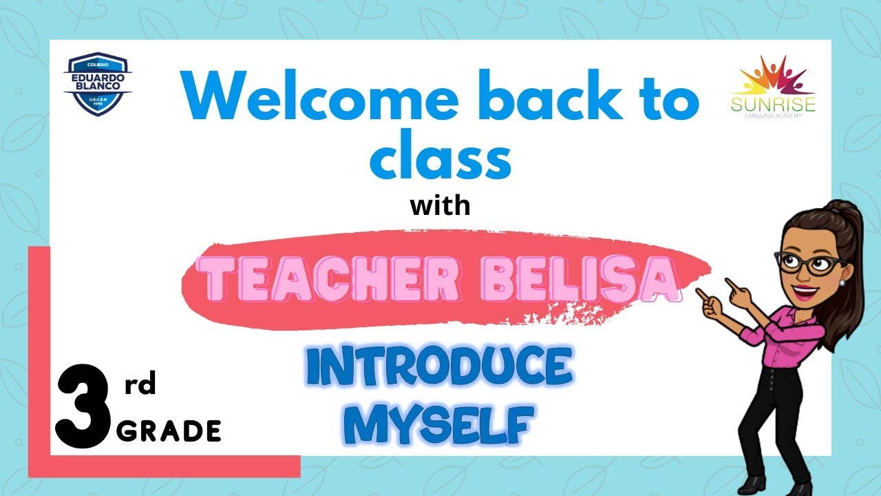 Online class. Introduce myself. 3rd Grade - YouTube