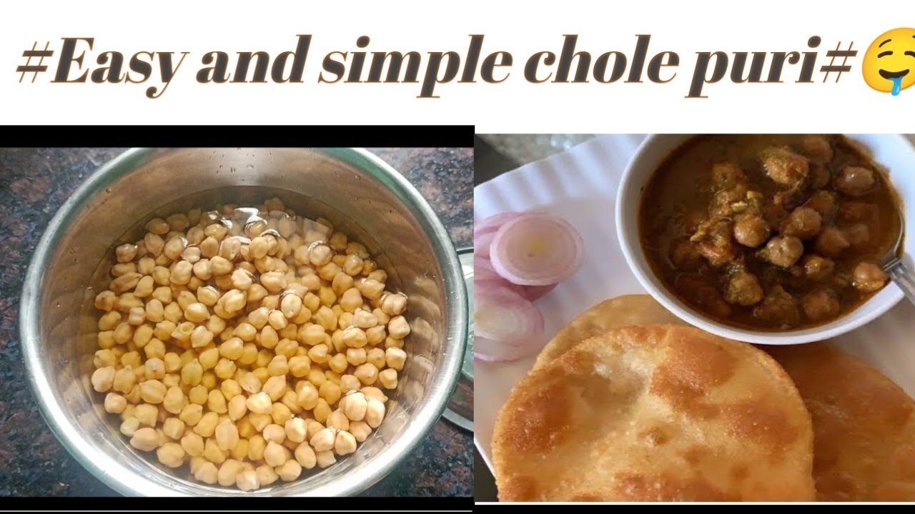 #🤤CHOLE PURI RECIPE #SIMPLE AND TASTY #🤤 - YouTube