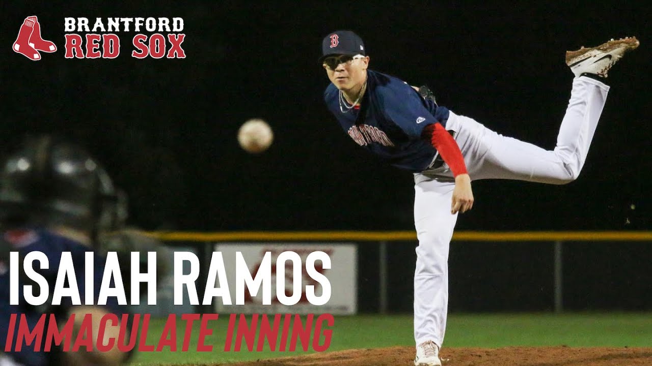 Brantford Red Sox - Isaiah Ramos Immaculate Inning - YouTube
