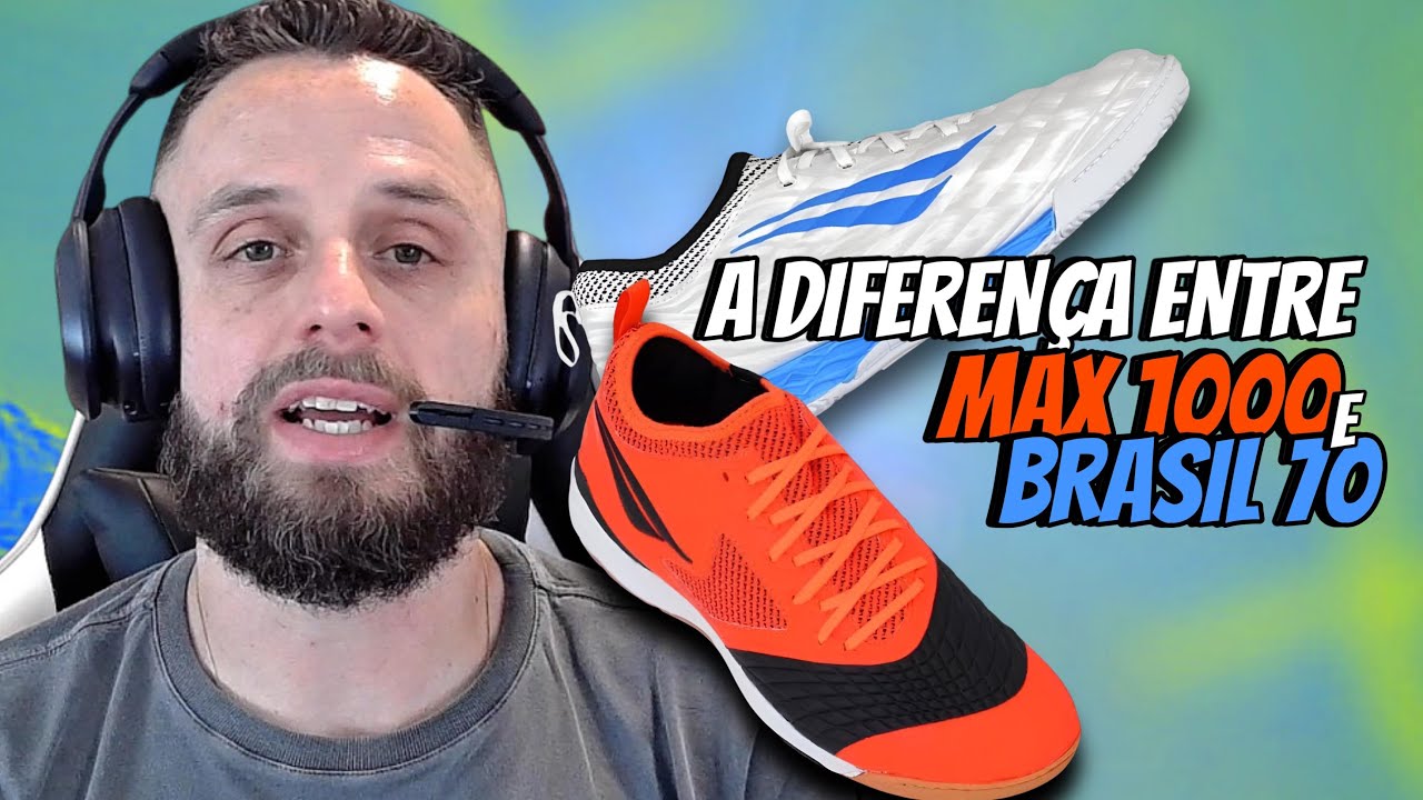 ANÁLISE DO MAX1000 X BRASIL70 TENIS PENALTY - YouTube