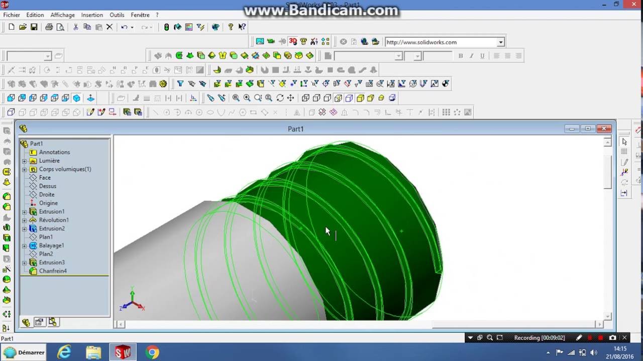 SolidWorks Tutorial #39: Neon lamp - YouTube
