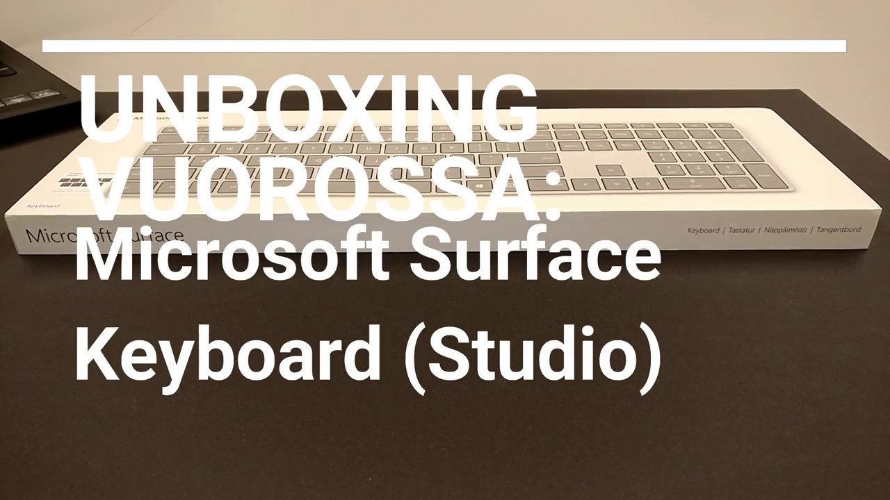 Unboxing: Microsoft Surface (Studio) Keyboard - YouTube