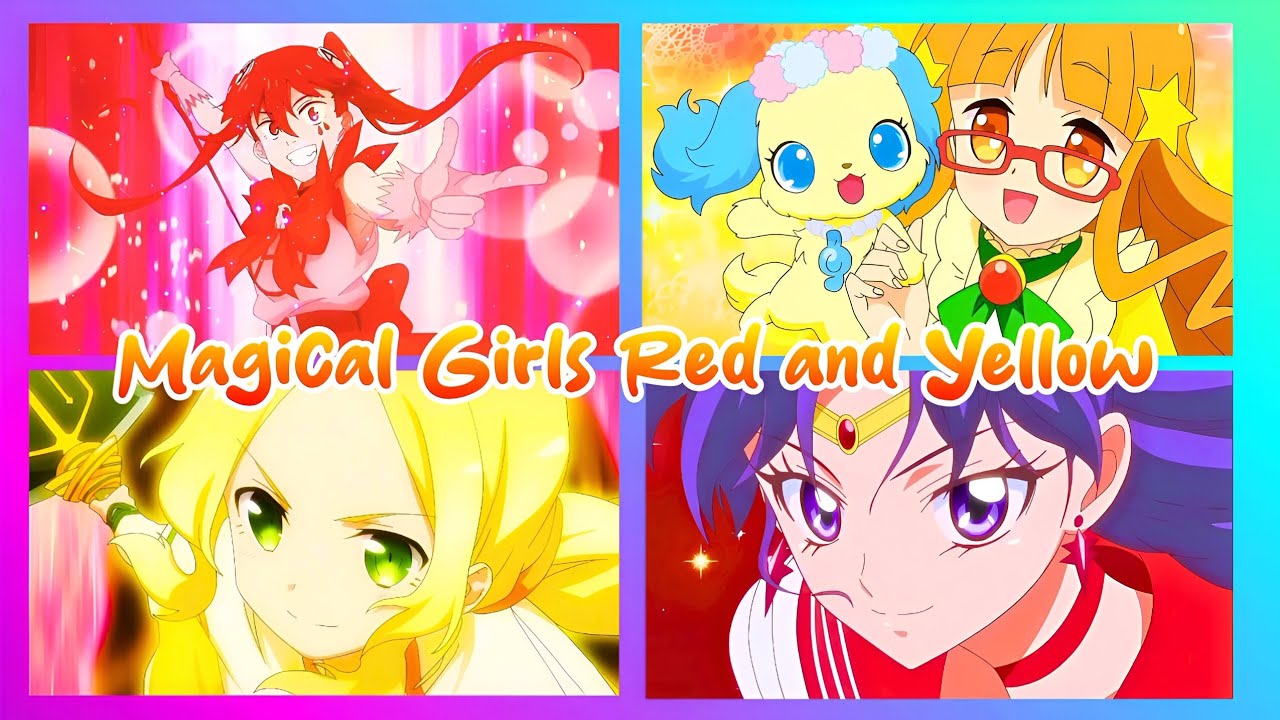 Magical Girls Red and Yellow【 Anime Transformation】For @LuckeyJanee ...