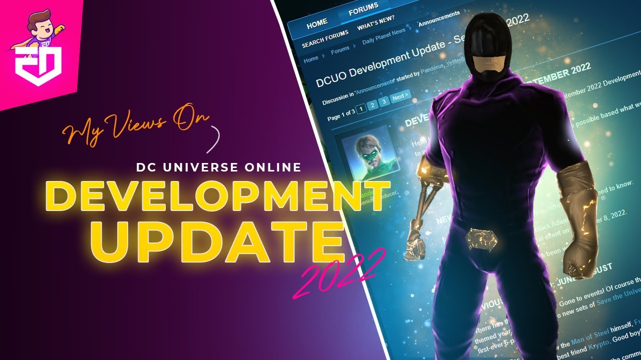 DCUO | Development Update September 2022 + EP44: The Sins of Black Adam ...