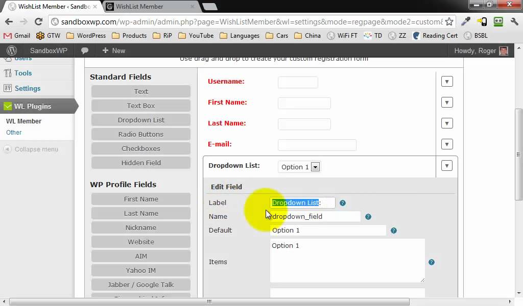 Wishlist Member Custom Registration Forms - YouTube