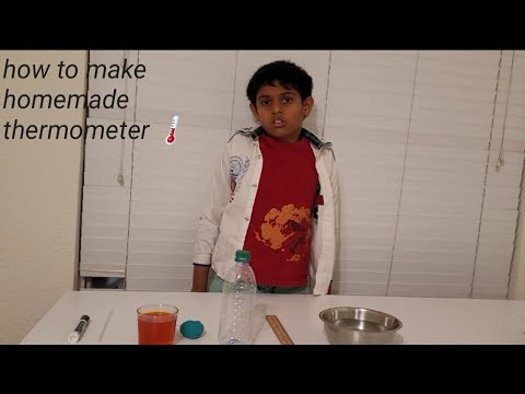 How to make homemade thermometer 🌡 - YouTube