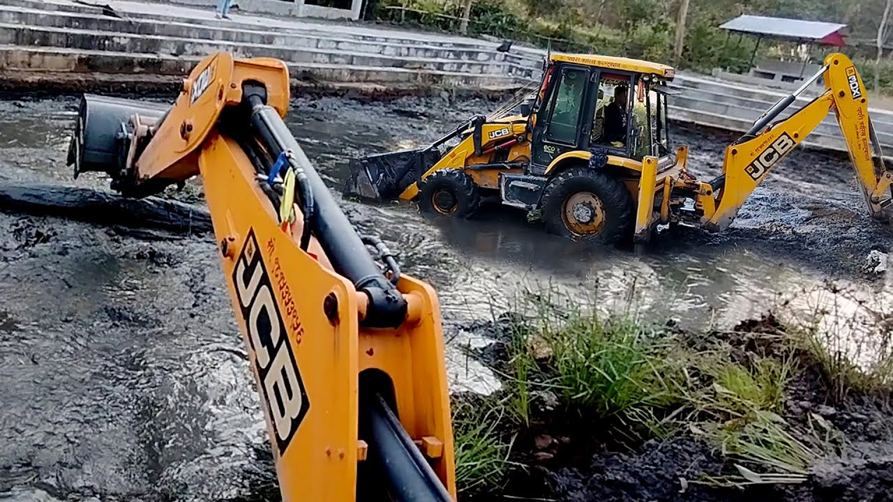 Cleaning The Pool - INSIDE the CABIN - Skillful Operator - MUDDY PLACE ...
