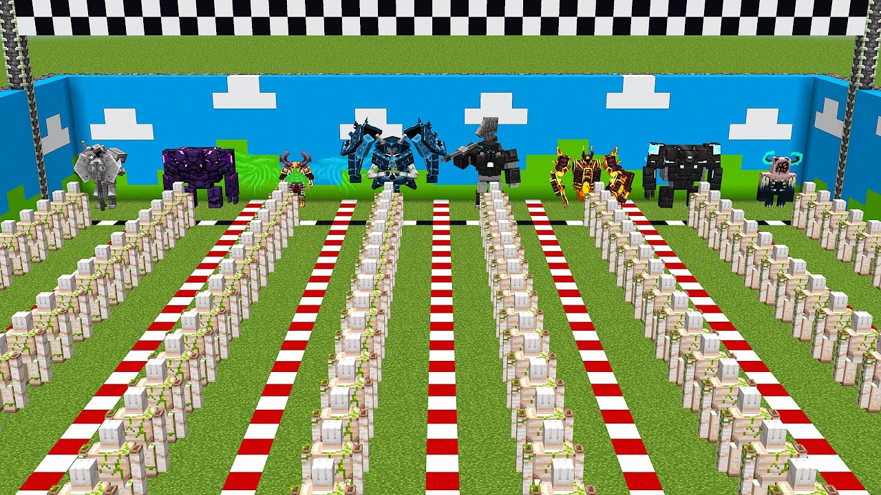 Mobs Race [Minecraft Mob Battle] - YouTube