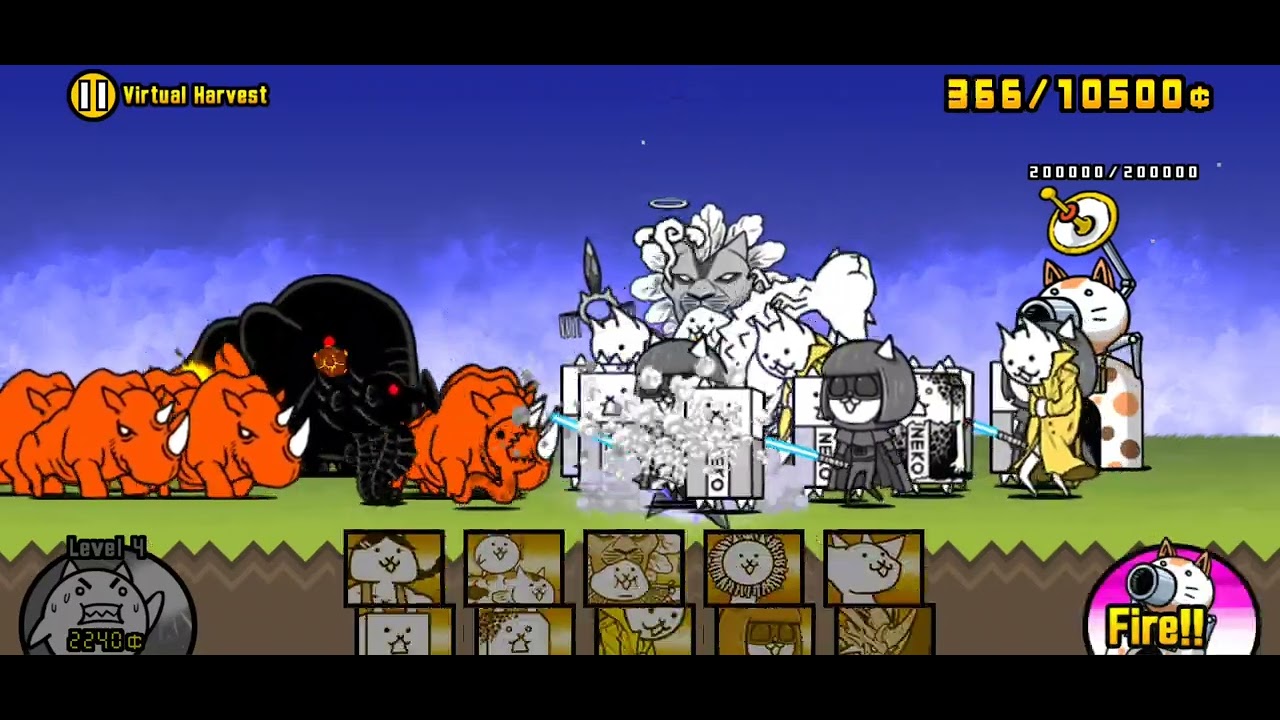 Battle Cats SoL 46-2 Virtual Harvest [3 Star] - Singularityville Stage 2 - YouTube