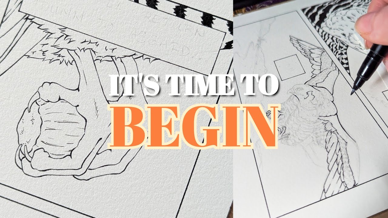 Inking my first comic page | beginner exercises and addressing art ...
