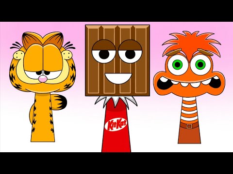 Sprunki OC All Phase - Anxiety, Kitkat, Garfield | Compilation Sprunki ...