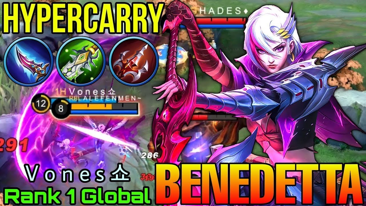 Benedetta Hyper Carry Build Top 1 Global Benedetta ~ MLBB - YouTube