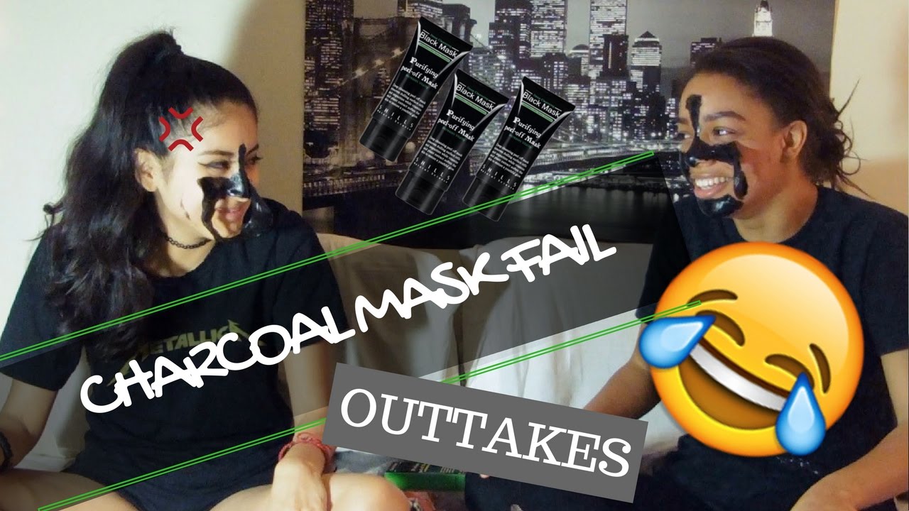CHARCOAL MASK FAIL (outtakes) - YouTube