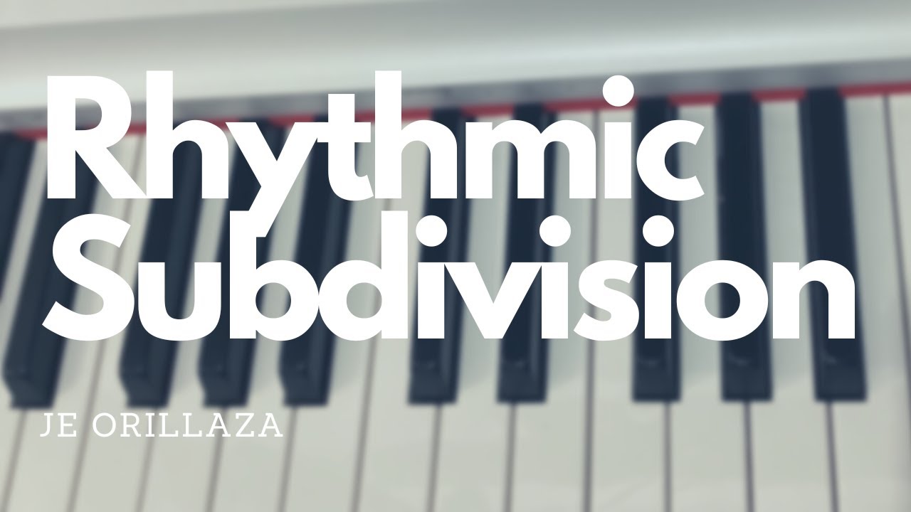 Rhythmic Subdivision | How to play slow songs thru subdivision - YouTube