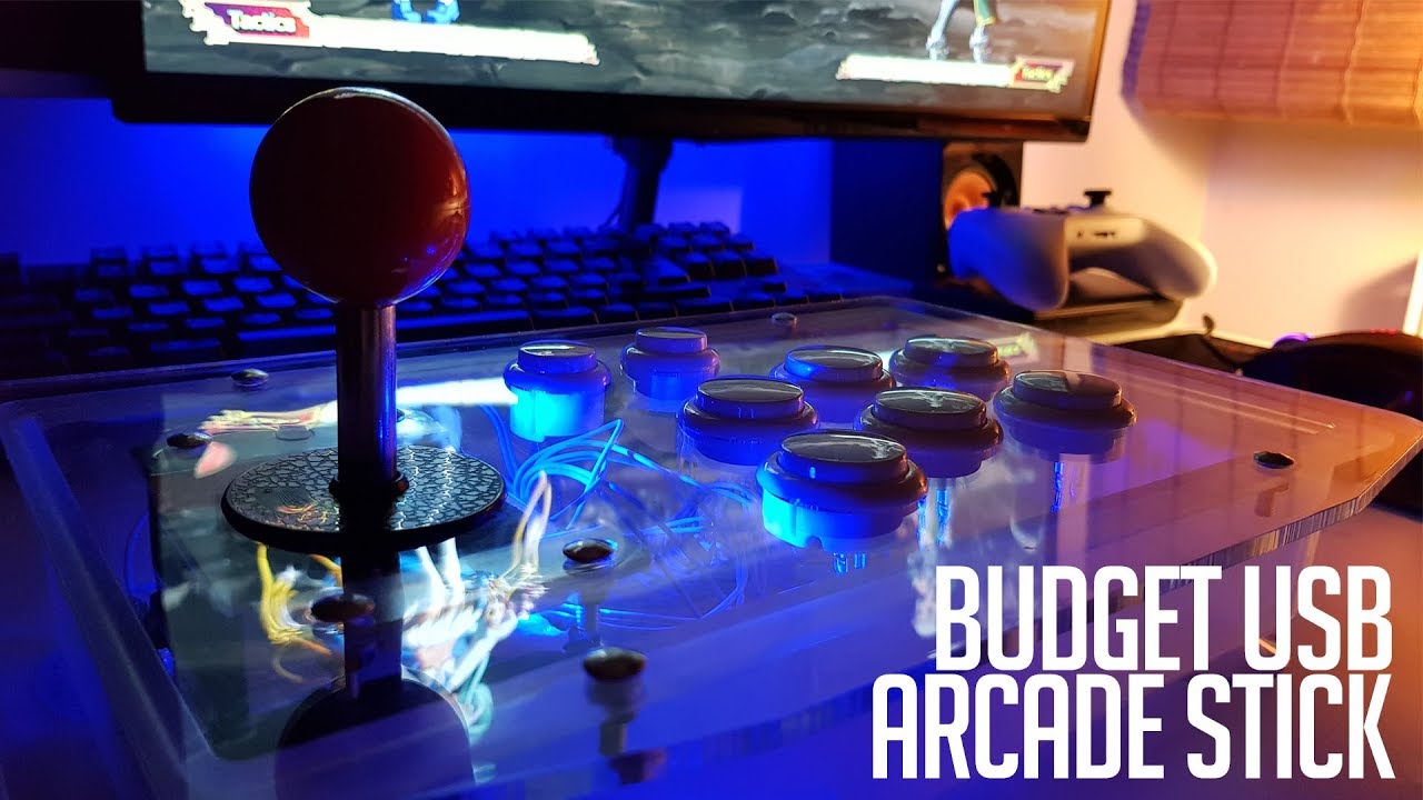 Budget 8 Button USB Arcade Stick Review! The Games Shed - YouTube