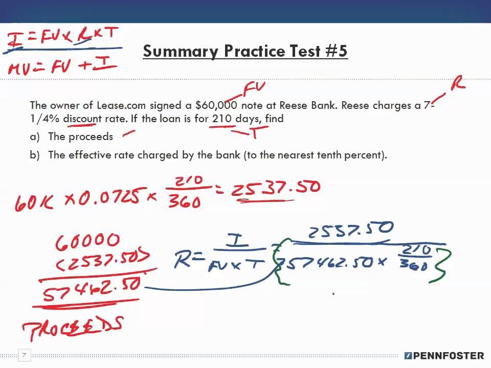 Math for Business and Applications Ch 11 Summary Practice Test 5 to 6 ...