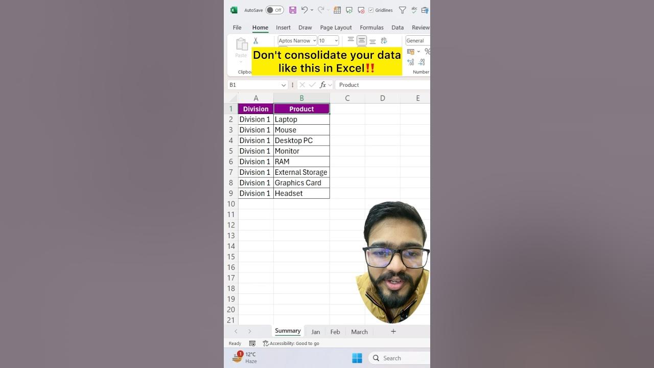 Don't consolidate in Excel‼️Instead Use Amazing Function #excel #exceltips #exceltricks #shorts ...